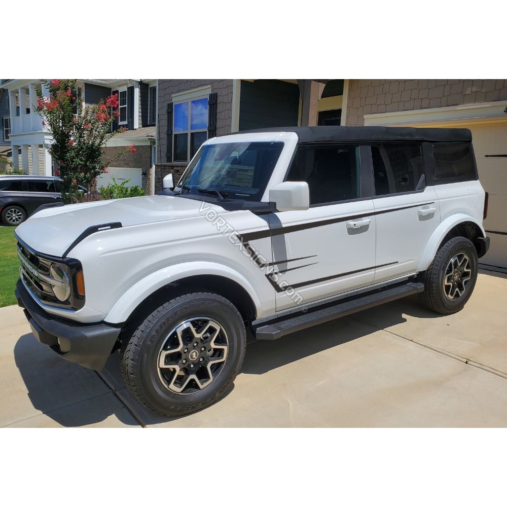 Popular Vinyl side graphics for Ford Bronco