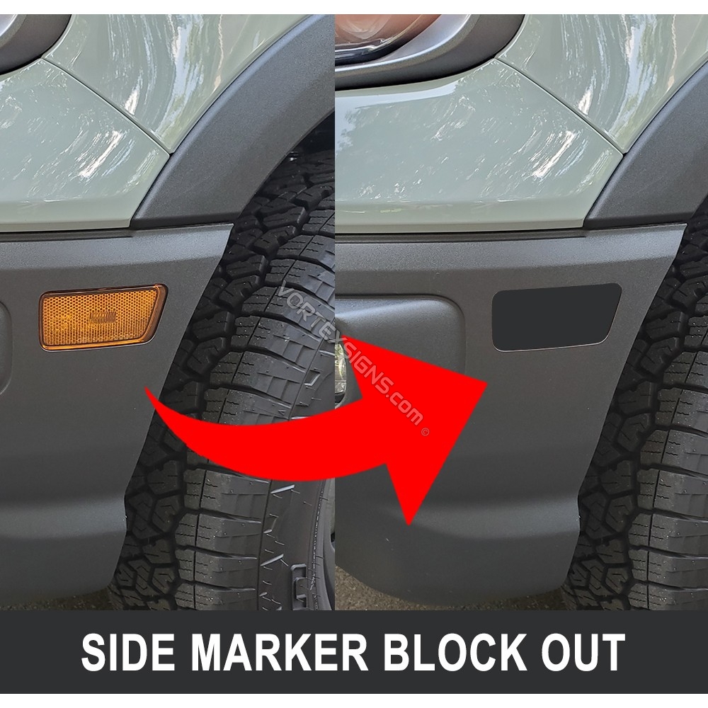 SALE! Front marker light black out vinyl decal for Bronco Sport decals ...