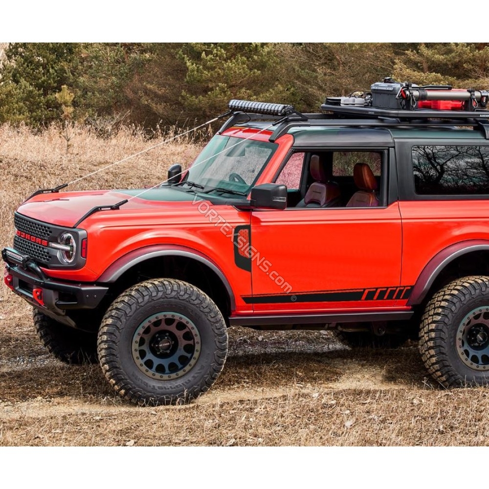 Ford Bronco mesh vent fender accent decal
