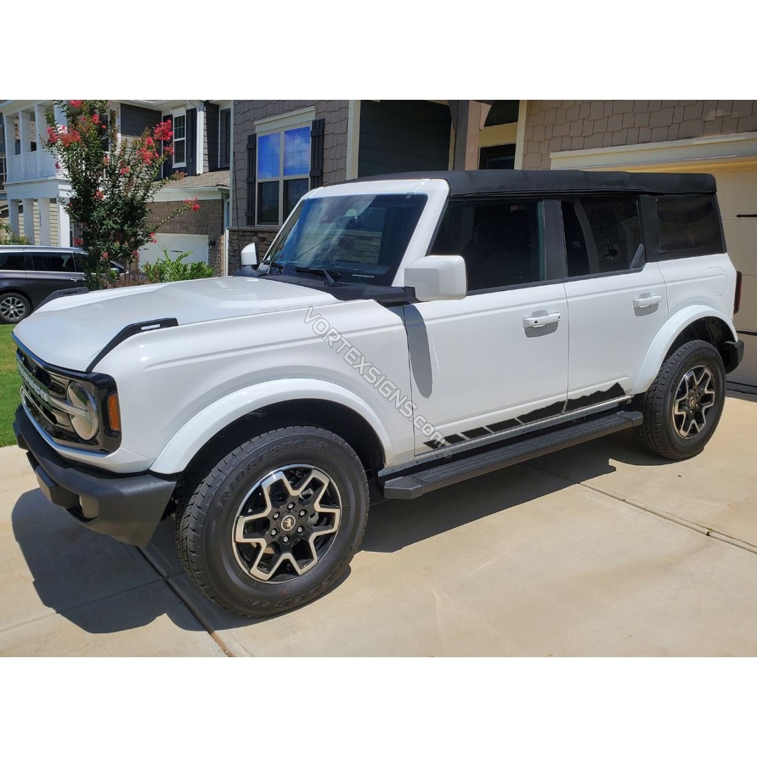 Side stripes body decals graphics for 6G Ford Bronco