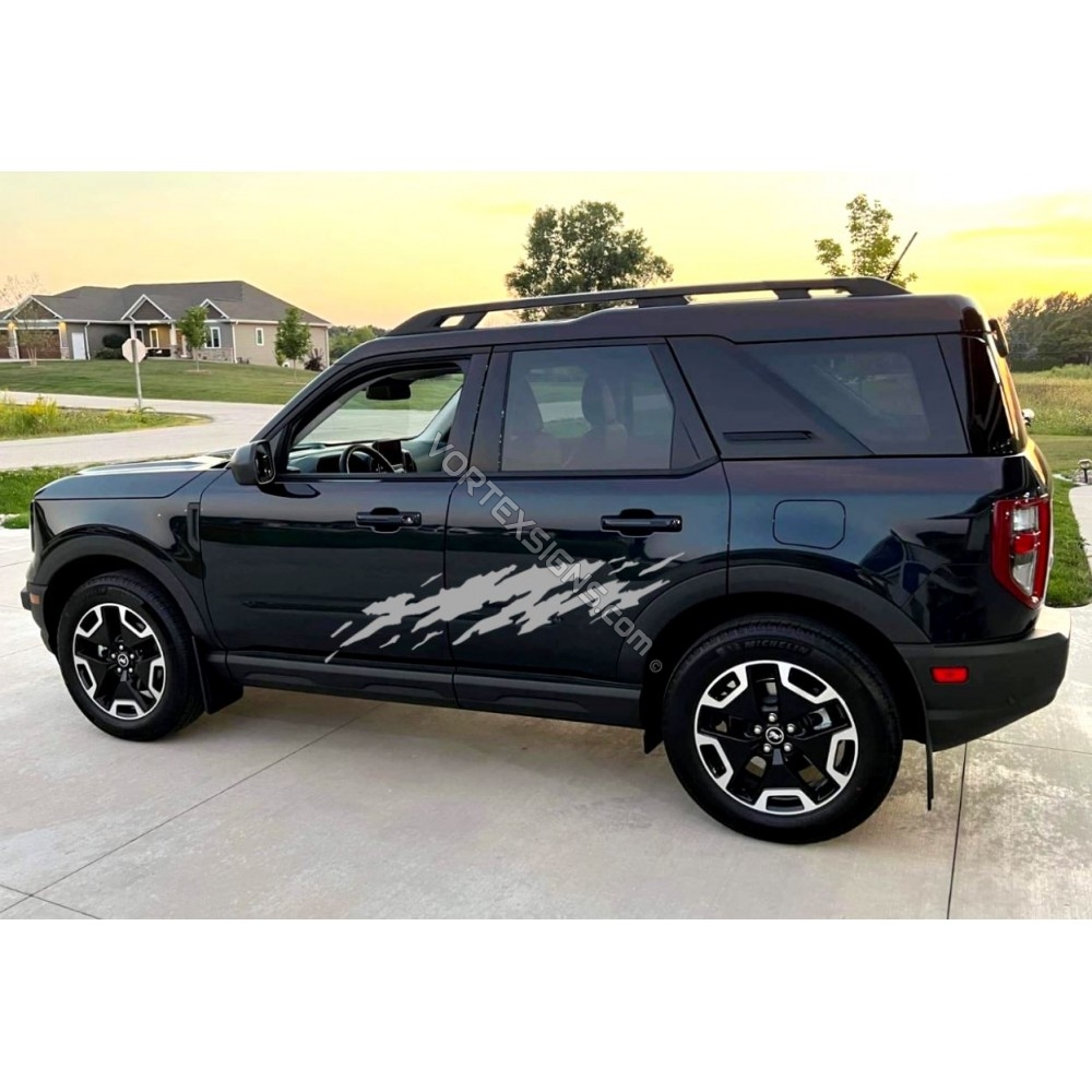 Mud Splash vinyl graphics for Ford Bronco Sport