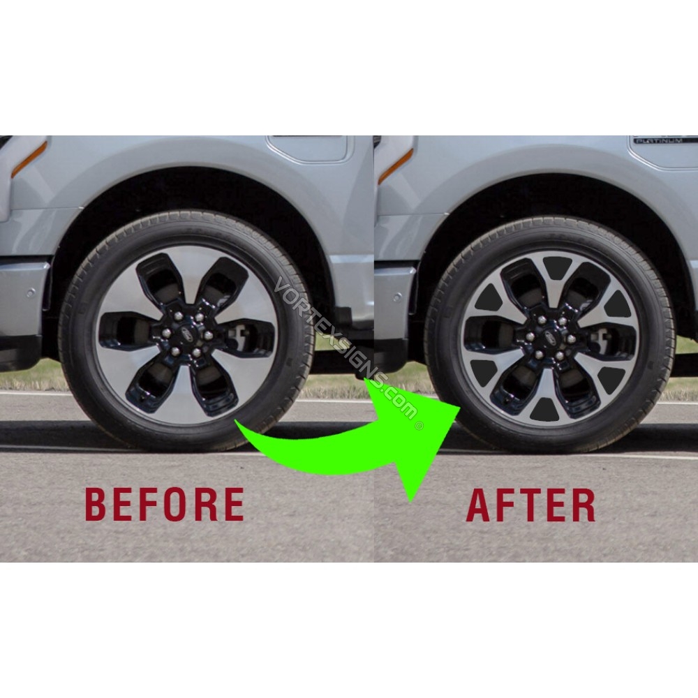 Wheel rim stickers decal graphics for Ford lightning