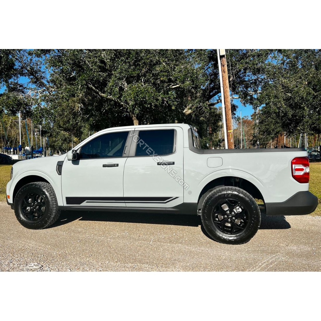 Ford Maverick side stripes decals graphics