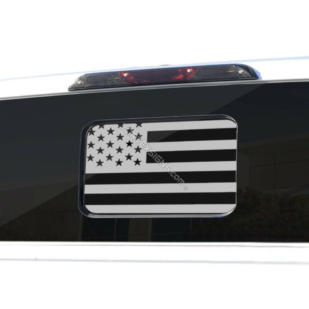 Ford Maverick small rear window flag decal graphics