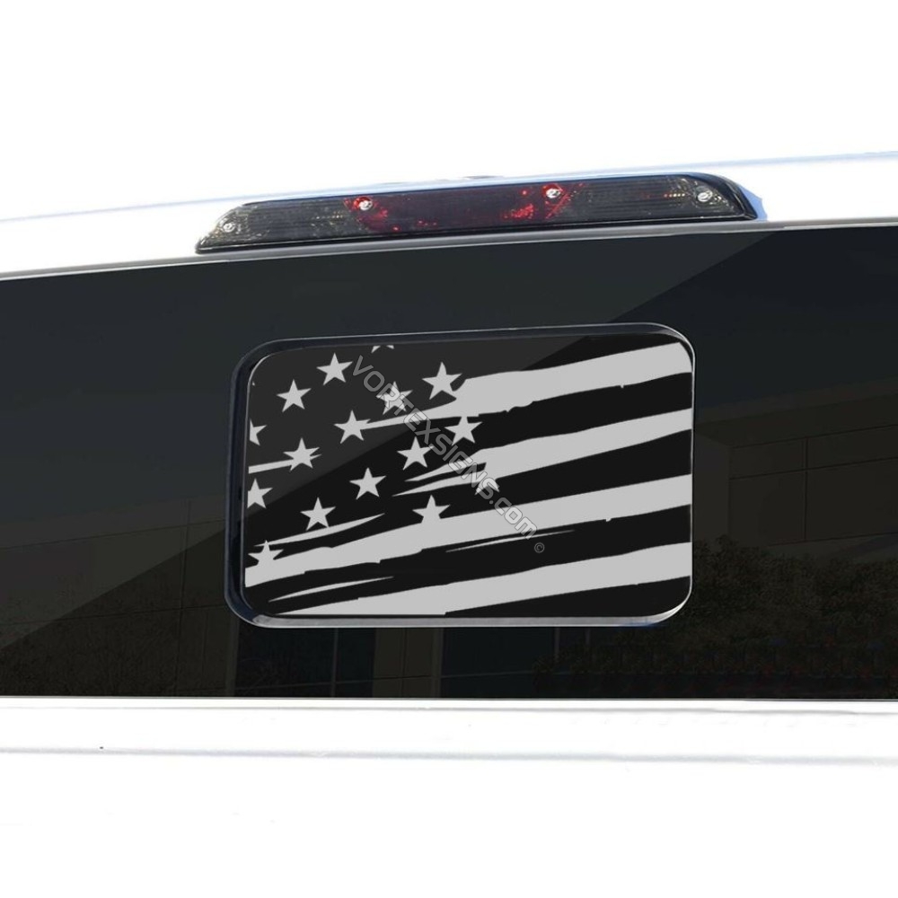 Ford Maverick small rear window flag decal graphics
