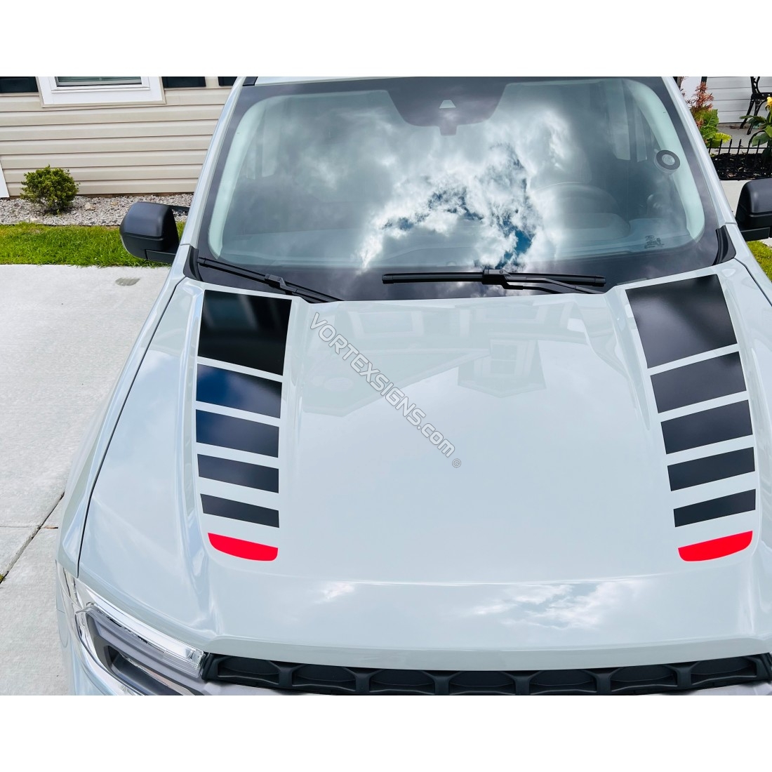 Vinyl hood stripes decals for Ford Maverick