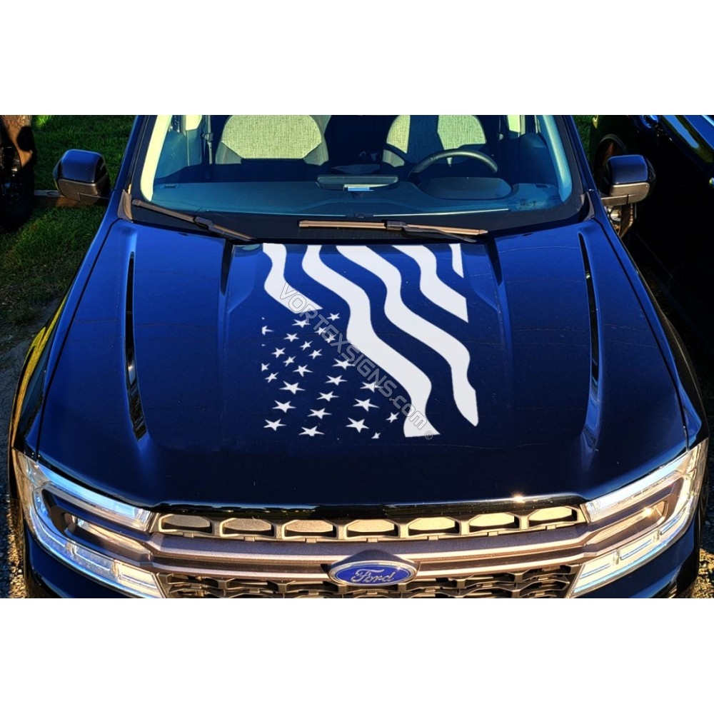2023 vinyl hood American flag decal for Ford Maverick