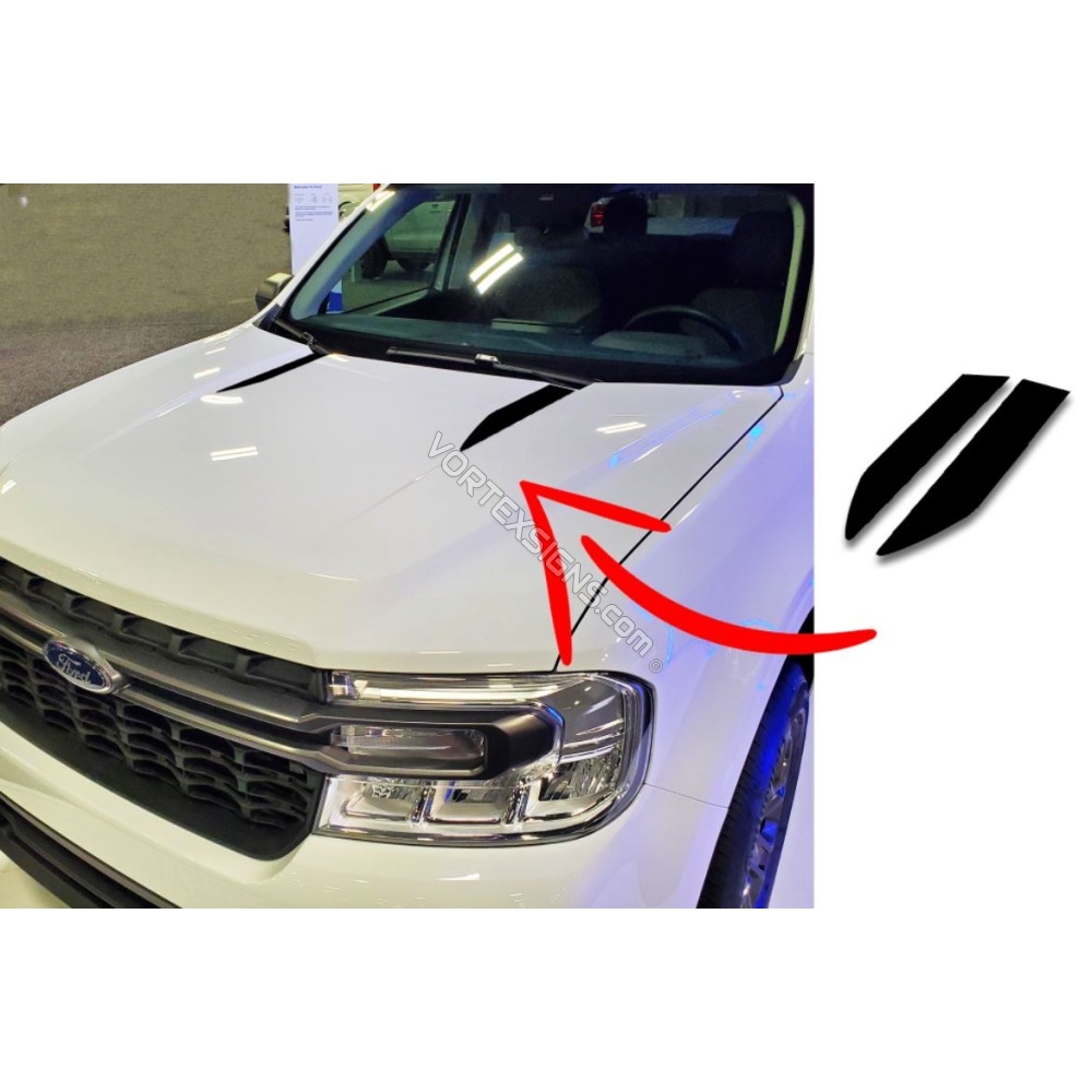 2022 vinyl hood stripes decls for Ford Maverick