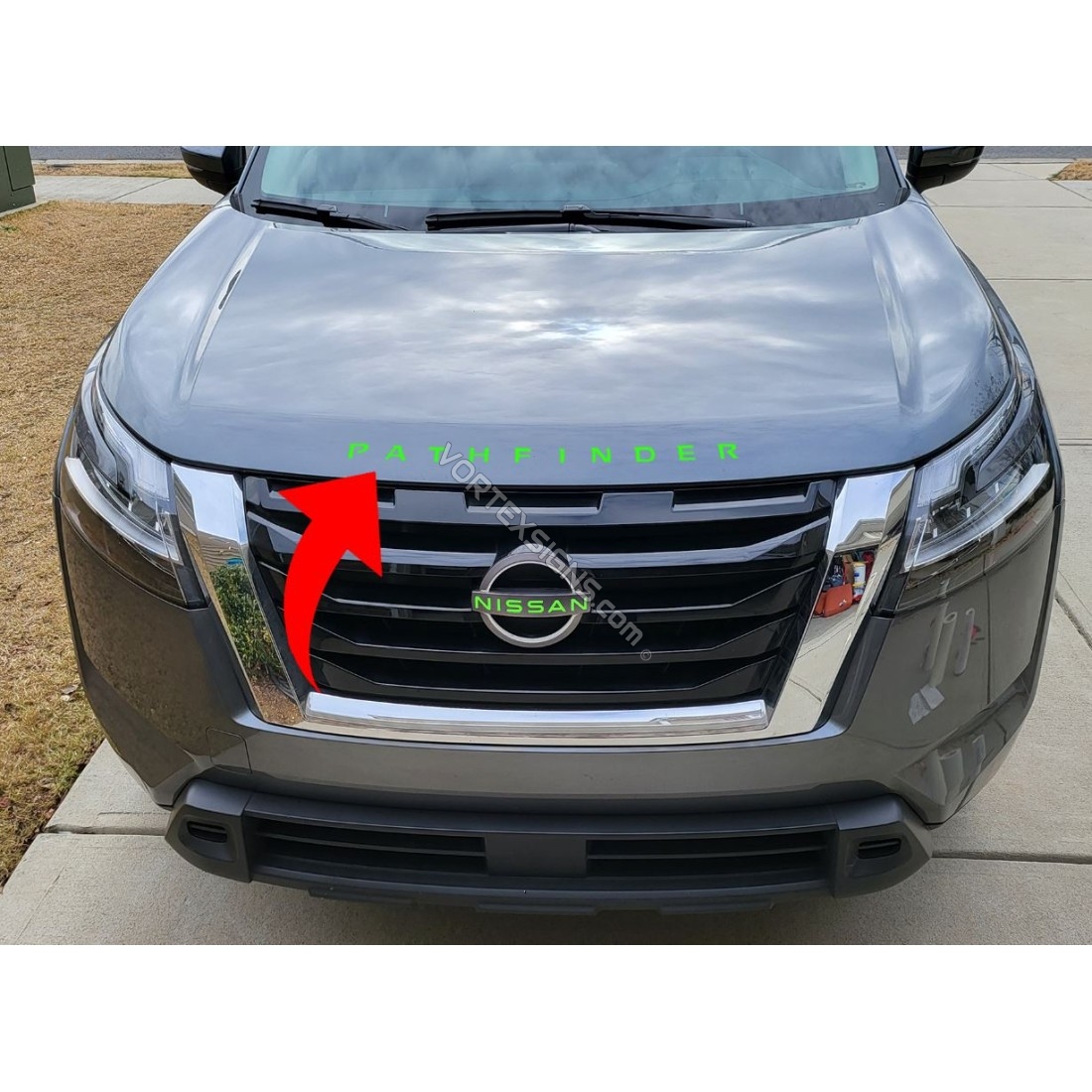 2022 Vinyl hood decal letters for Nissan Pathfinder