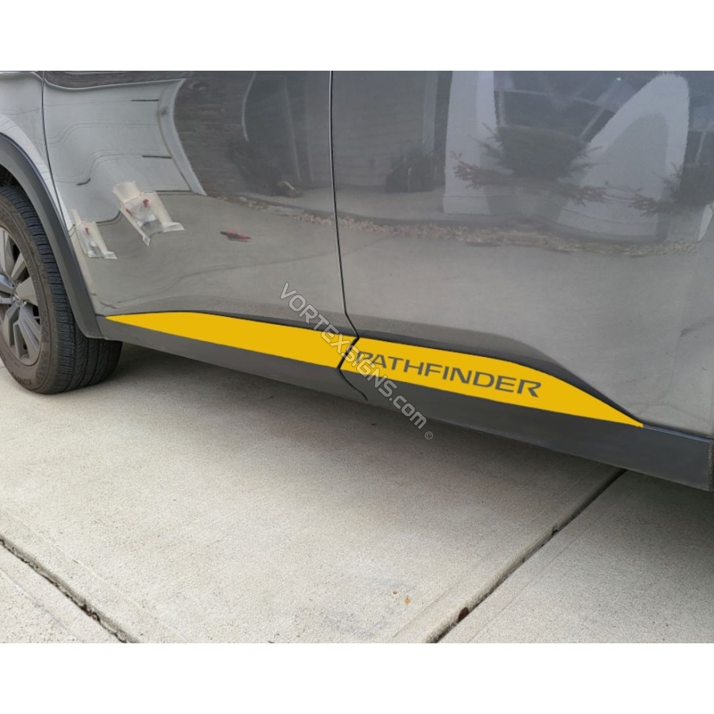 Door stripe overlay vinyl for 2022 Nissan Pathfinder