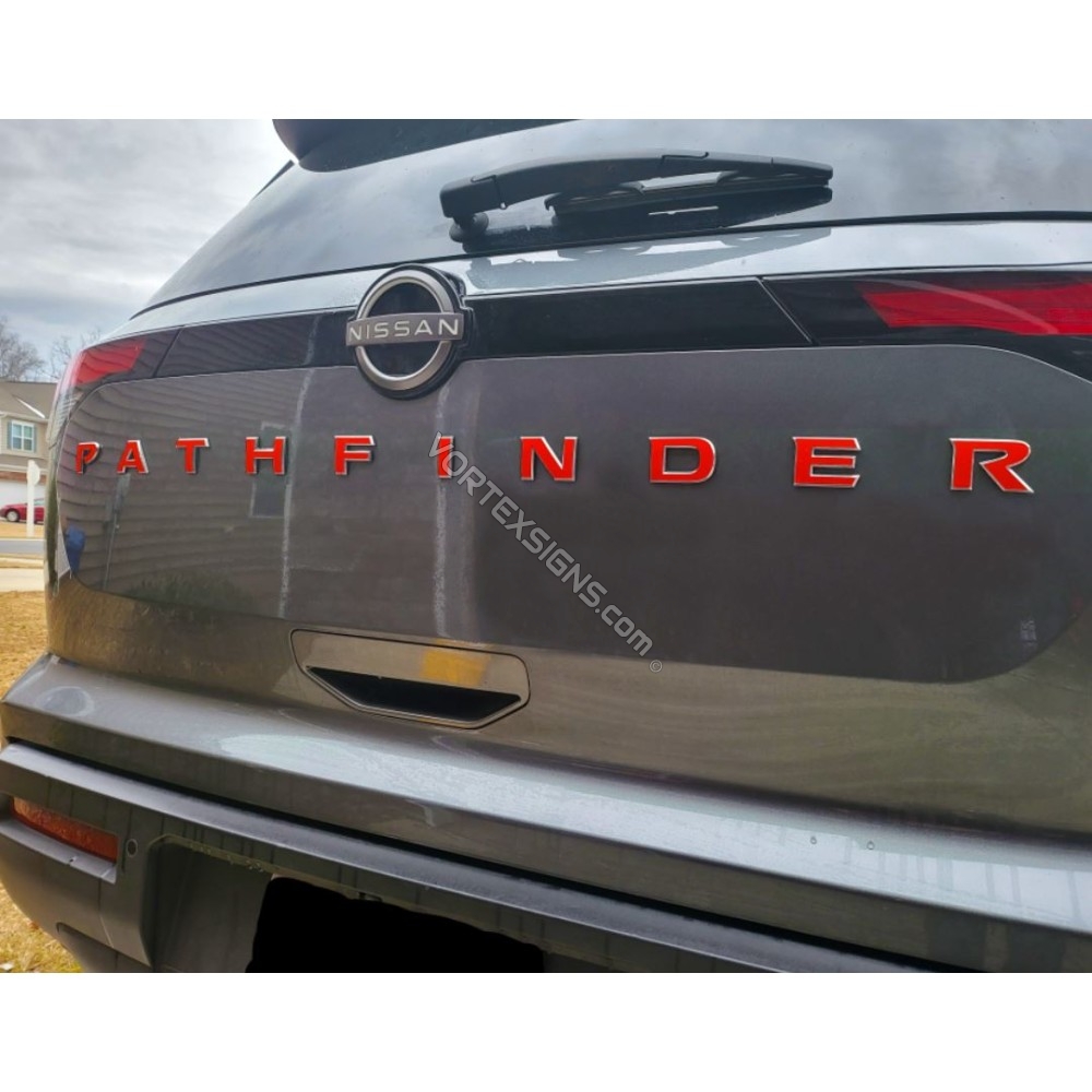 Vinyl Letters Overlay decal for Nissan Pathfinder