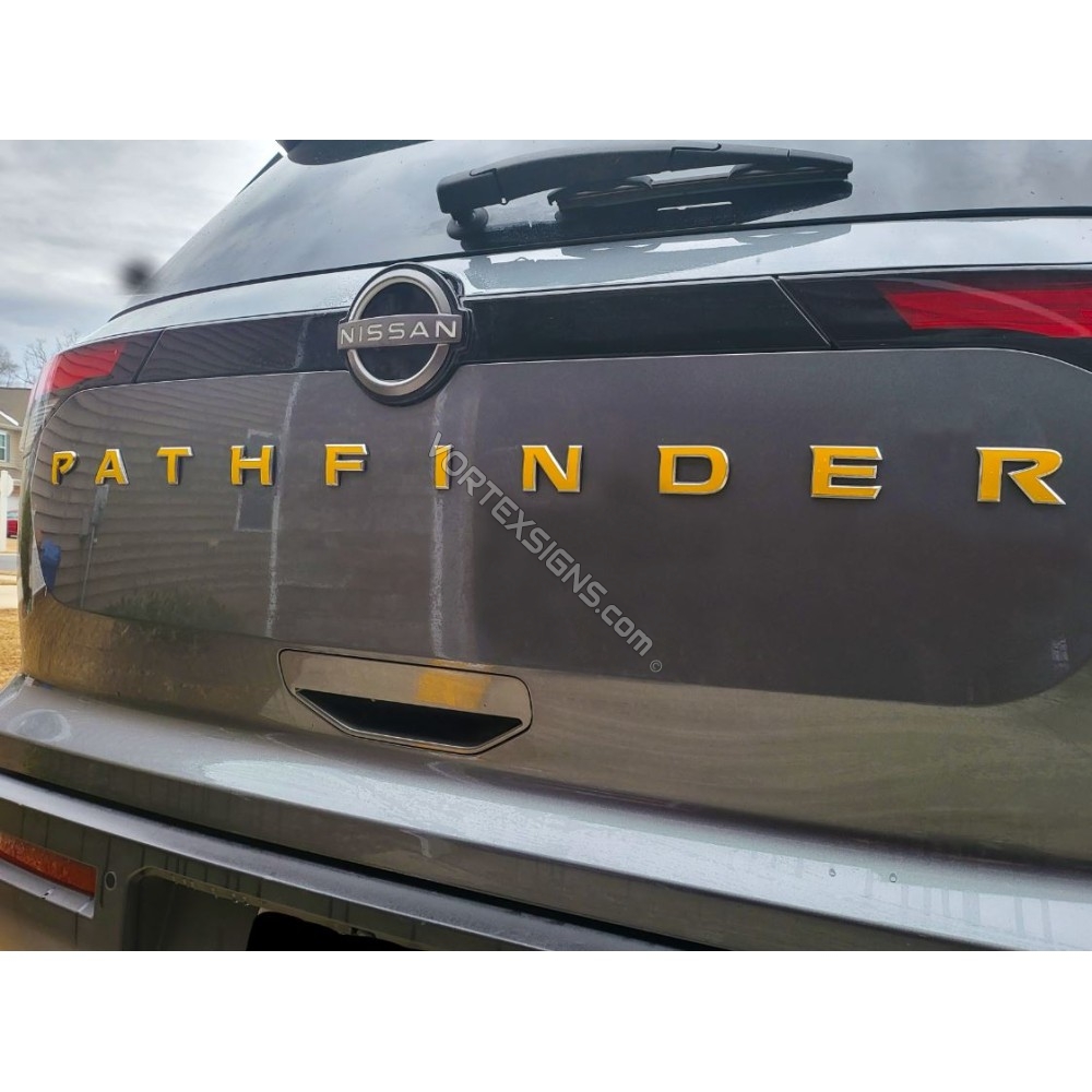 Vinyl Letters Overlay decal for Nissan Pathfinder