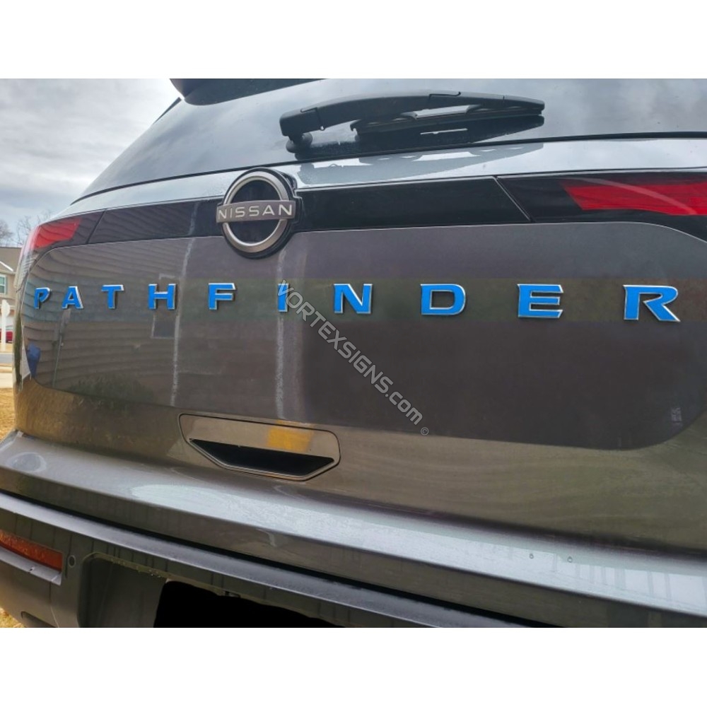 Vinyl Letters Overlay decal for Nissan Pathfinder