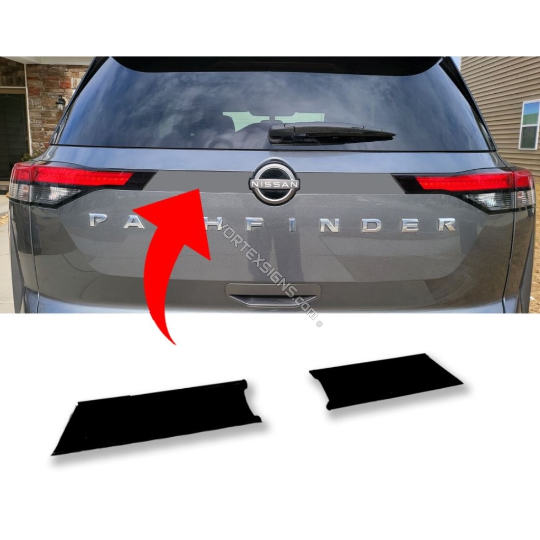 Rear Panel Overlay decal for 2022 Nissan Pathfinder