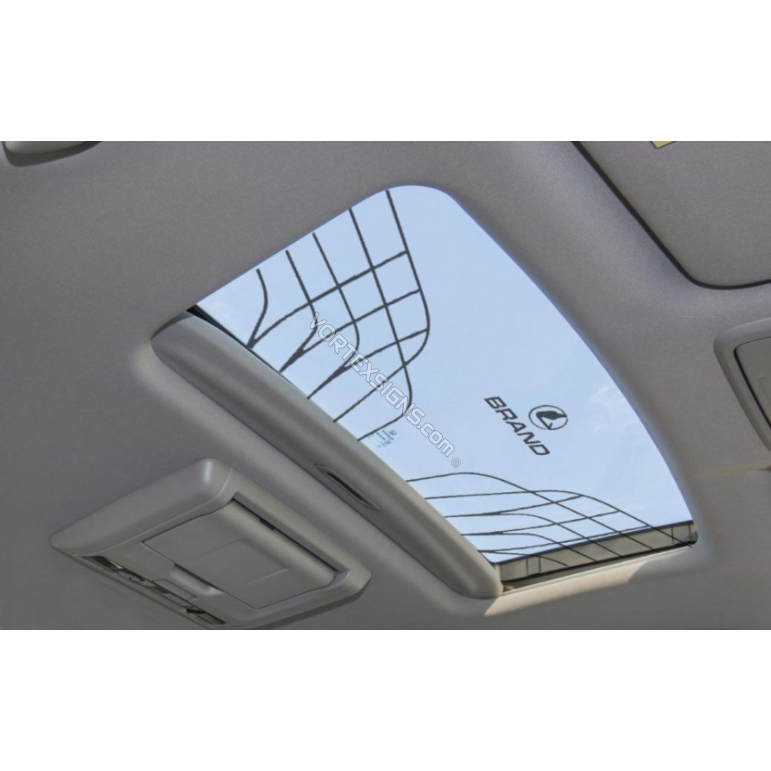 Small sunroof decal: Maybach style graphics