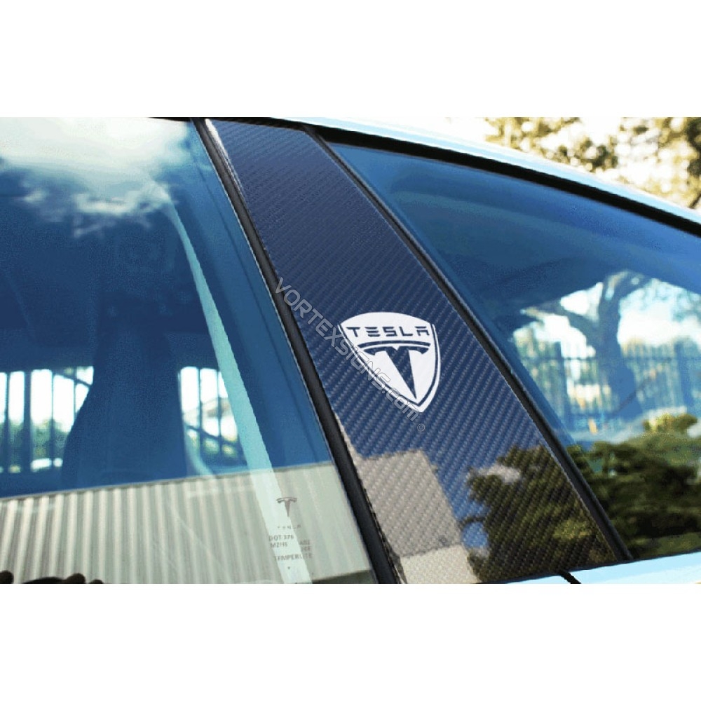 SALE! Tesla pillar logo accessory decal sticker - HOT 2020!
