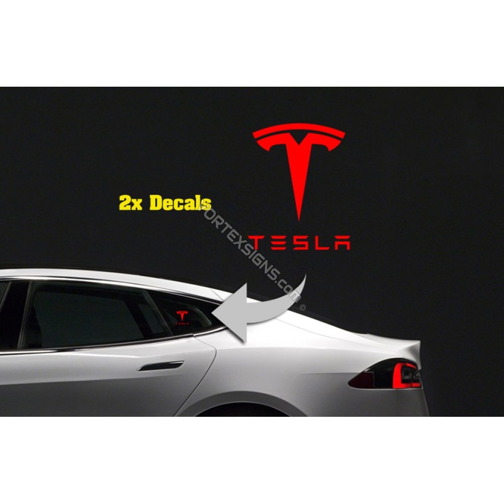 SALE! Tesla pillar logo accessory decal sticker - HOT 2020!