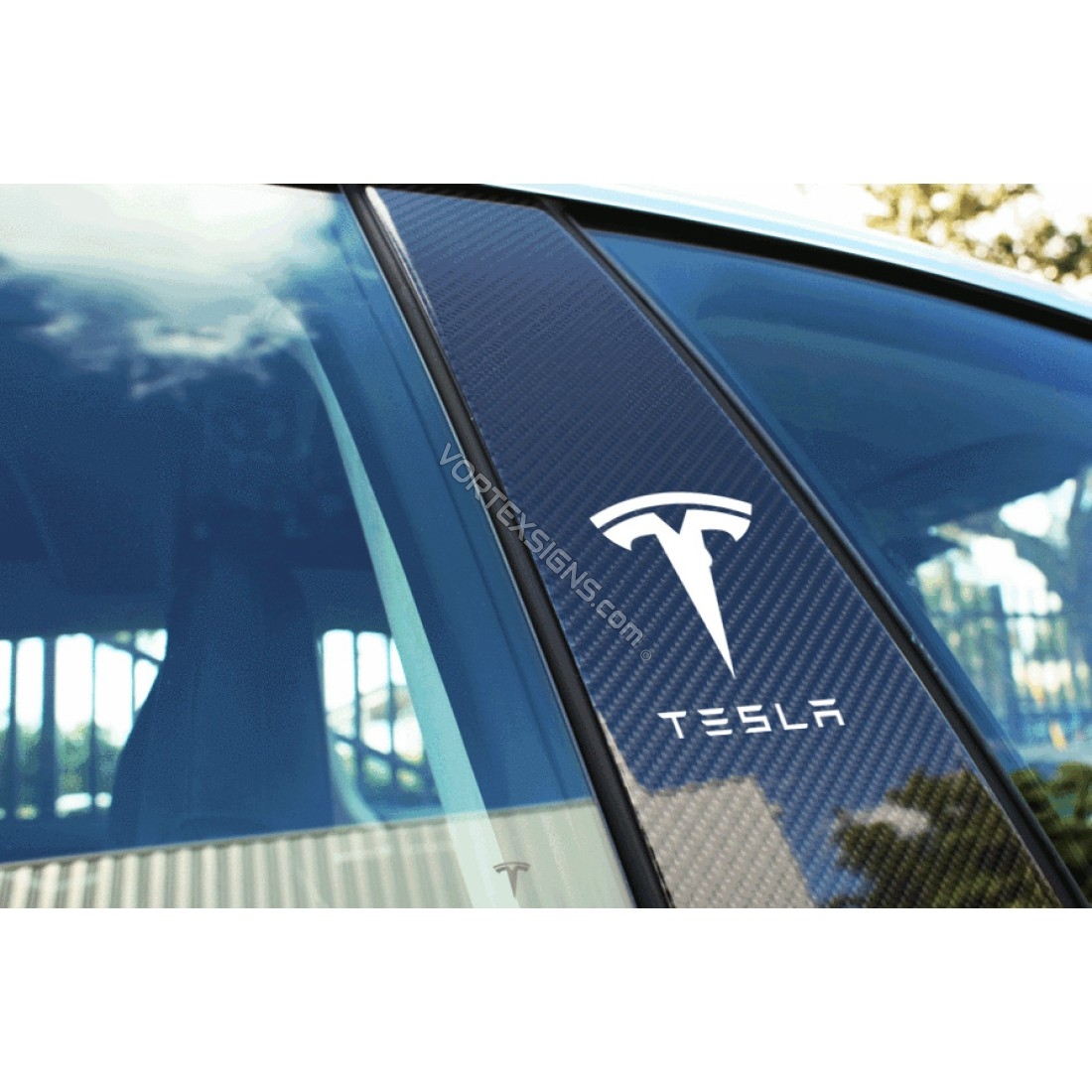 SALE! Tesla pillar logo accessory decal sticker - HOT 2020!