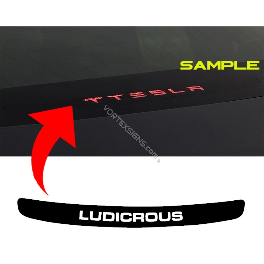 SALE! Testla Model 3 Brake light Cover/decal decals custom text