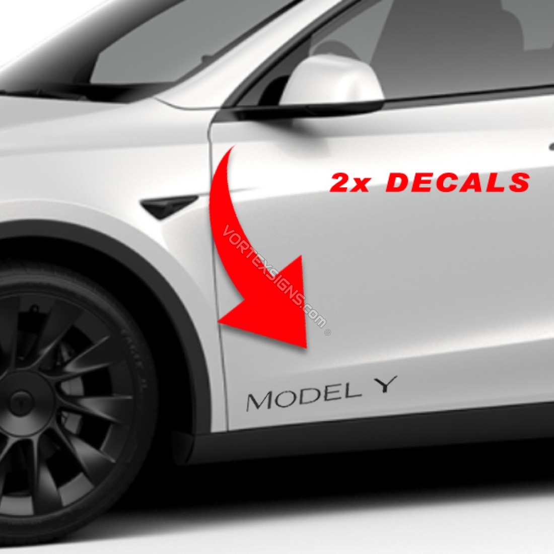 SALE! Tesla Model Y Letters door accent decal sticker SALE! Tesla Model Y Letters door accent decal sticker