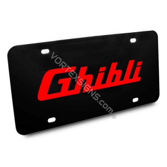 Maserati Ghibli custom front vanity plate online
