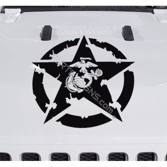 Military Star Stickers
