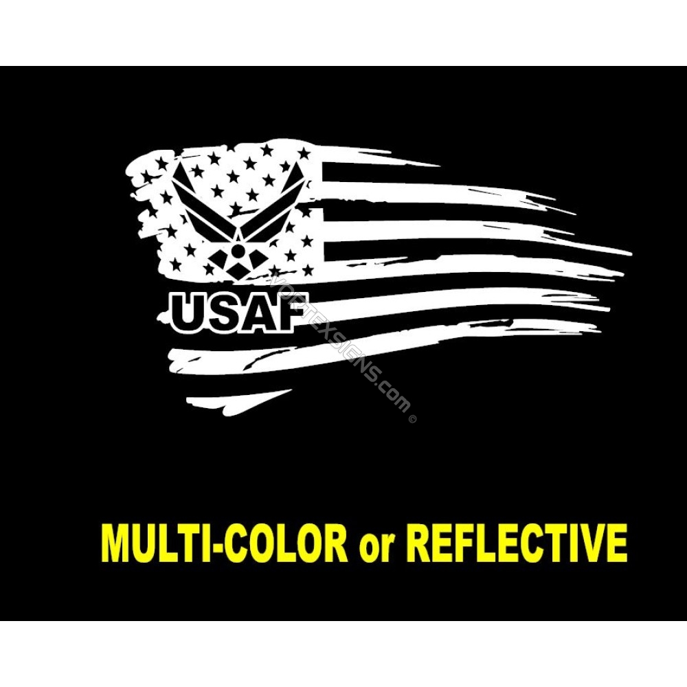 USAF logo Flag decal sticker online - 10% Off