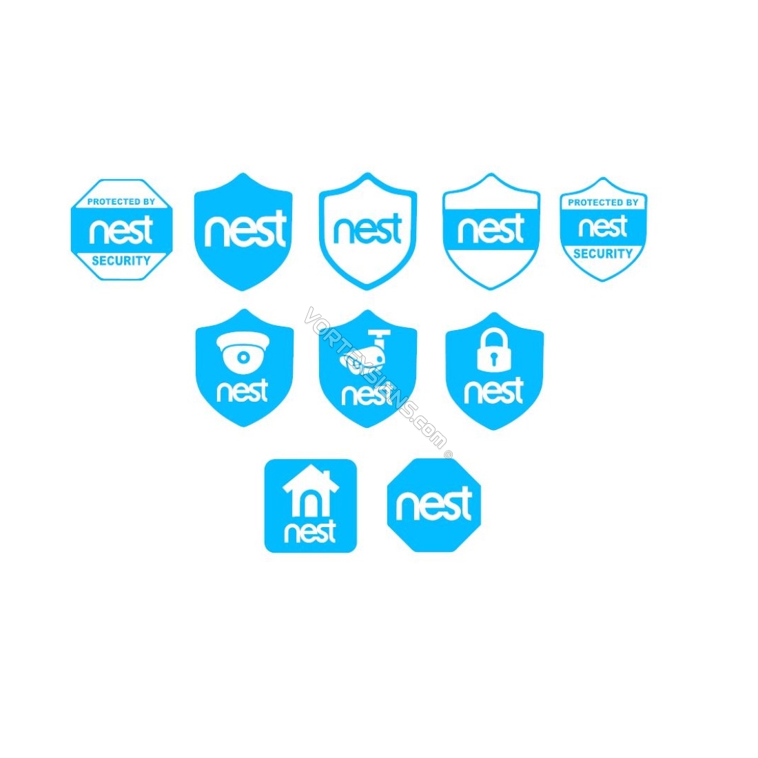 SALE! Nest shield alarm security stickers online - 10% OFF