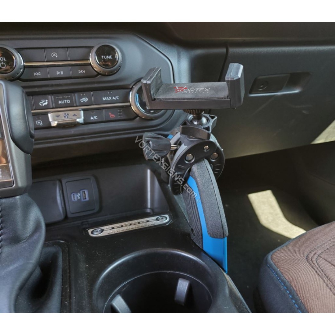 Phone mount for center console Ford Bronco
